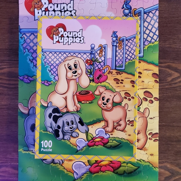 Pound Puppies | Toys | Vintage 997 Pound Puppies Jigsaw Puzzle Complete ...